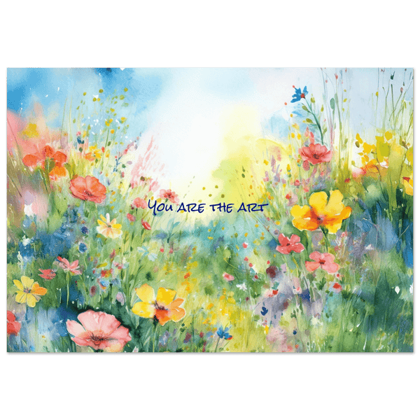 Quote Posters | You Are The Art Poster - Floral Design | Arthena