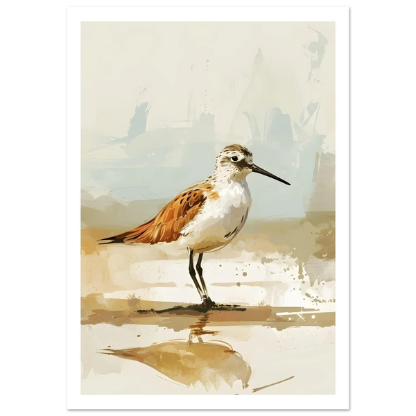 Sandpiper; a bird in still motion - Poster – Arthena