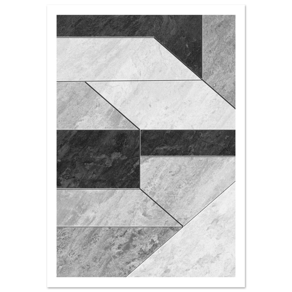 Stone Geometry Poster | Geometric Abstract Art | Arthena
